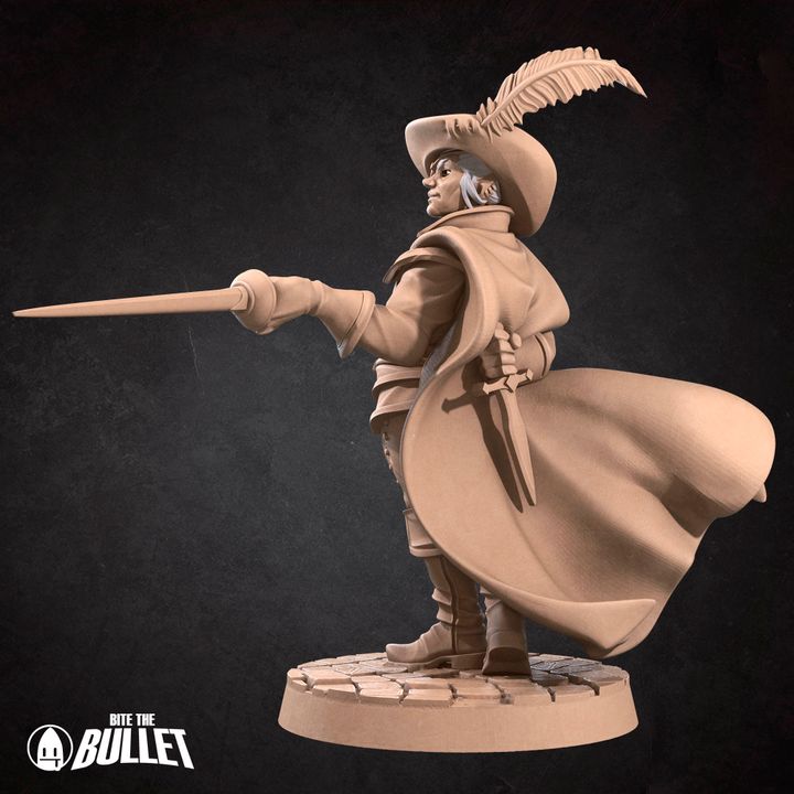 3D Printable Drow Mercenary by Bite the Bullet